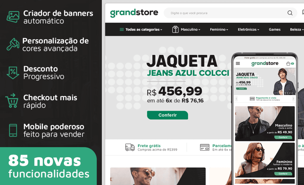 Tema Grand Store Trend para Loja Integrada - Groomb