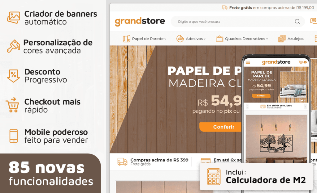 Tema Grand Store Papelaria para Loja Integrada - Groomb