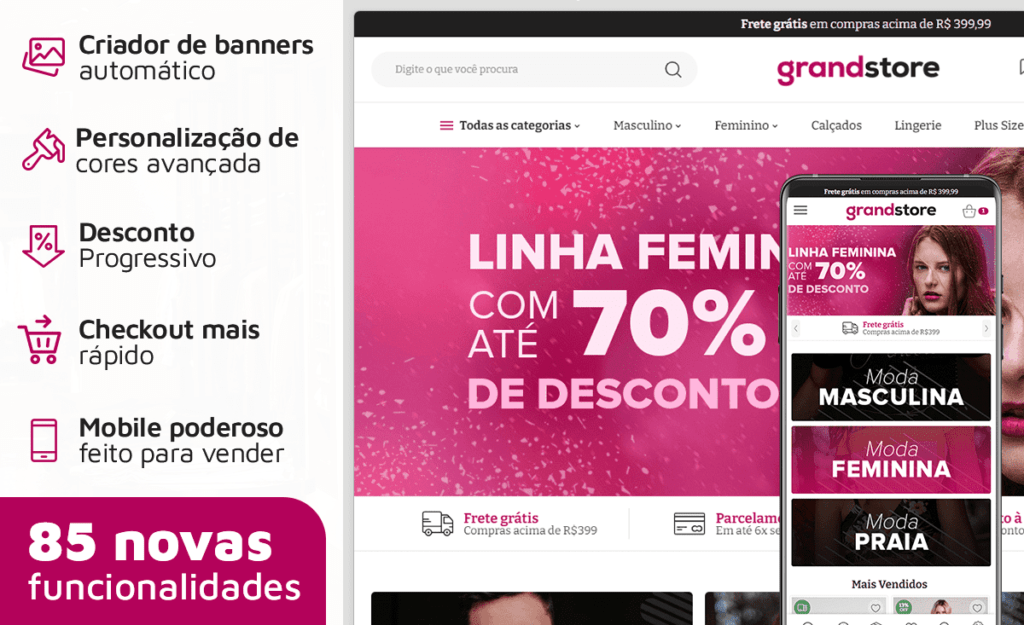 Tema Grand Store Trend para Loja Integrada - Groomb