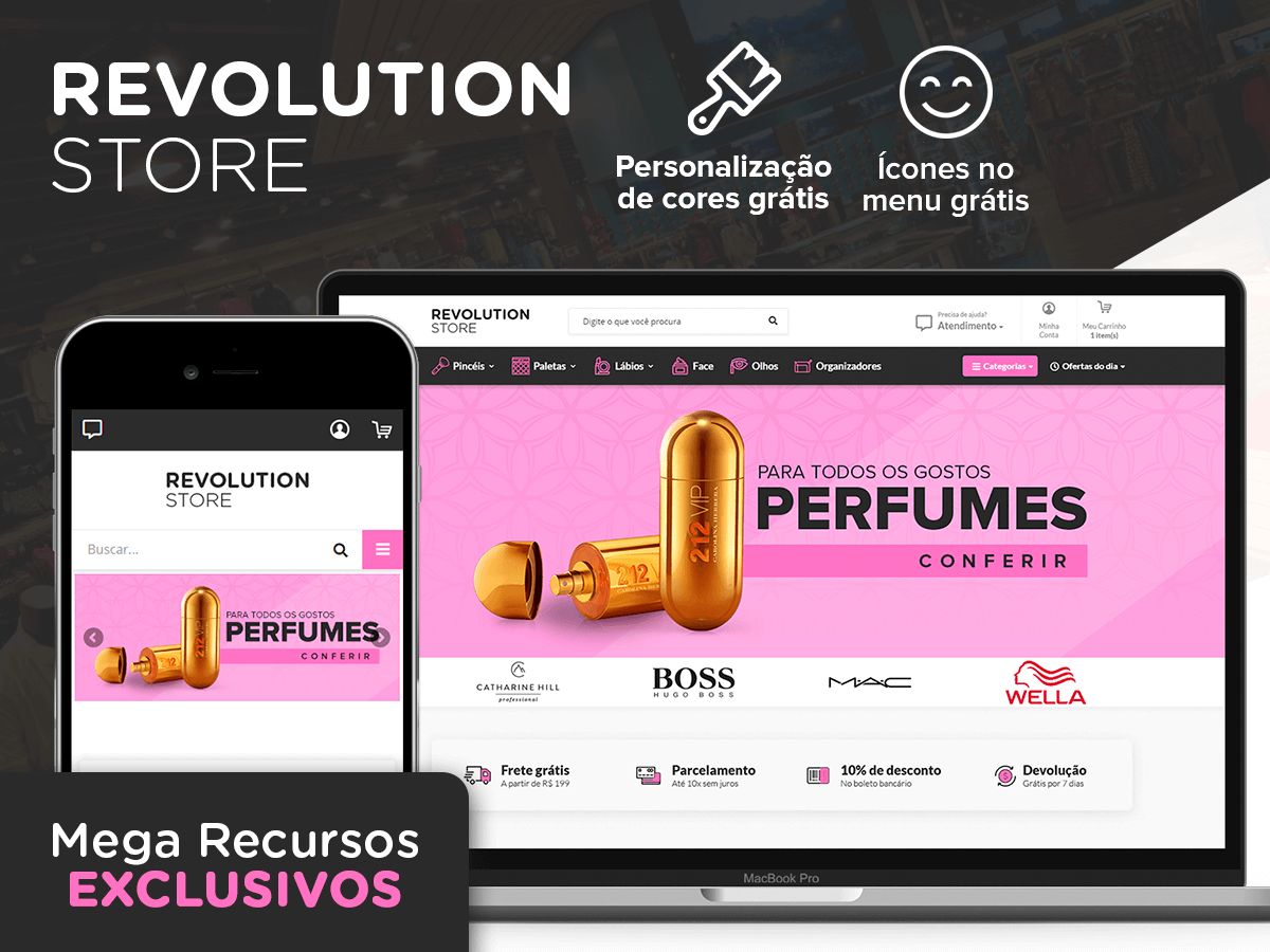 Tema Revolution Make para Loja Integrada - Groomb